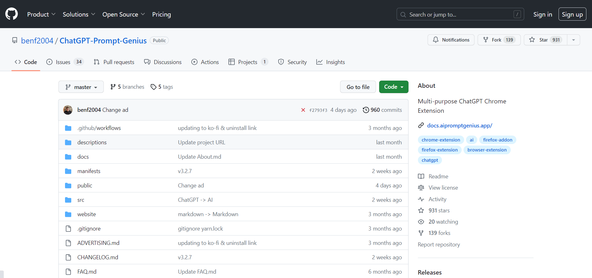 ChatGPT Prompt Genius | AIGC导航